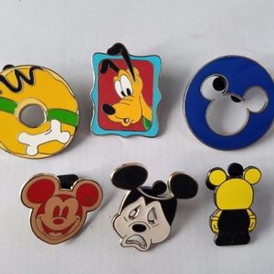 Disney Other | Trading Pins Lot Of 6 Safety Pin Theme | Poshmark